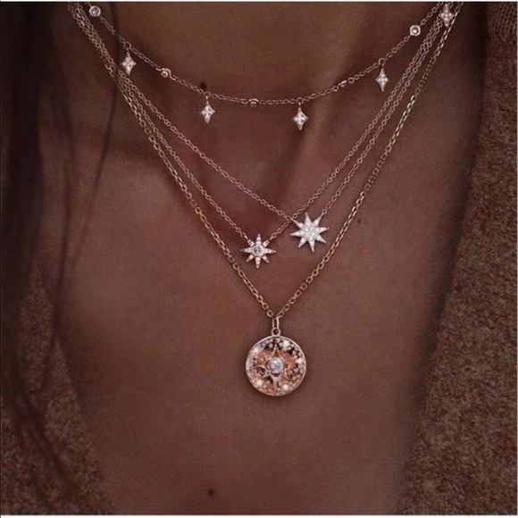 Jewelry | New 3 For 25 Gold Multilayer Necklace | Poshmark
